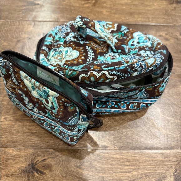Vera Bradley | Bags | Vera Bradley Java Blue Travel Set | Poshmark